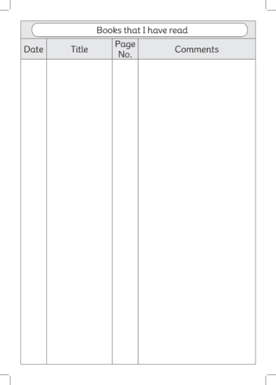 Reading Record - BDA5-RD5 Reading Diary (Orange)